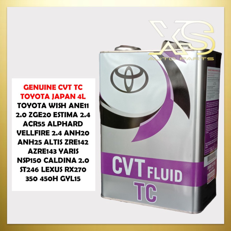 TOYOTA ATF CVT TC AUTO GEAR OIL 4L Wish 2.0 Estima ACR50 Alphard ...