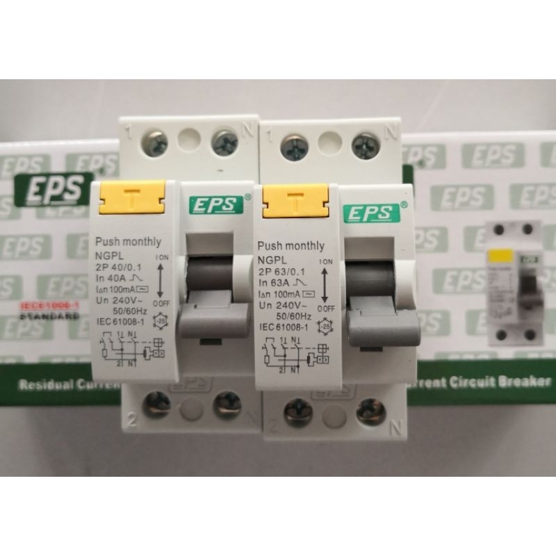 EPS ELCB 40A/63A 2P 100MA | Shopee Malaysia