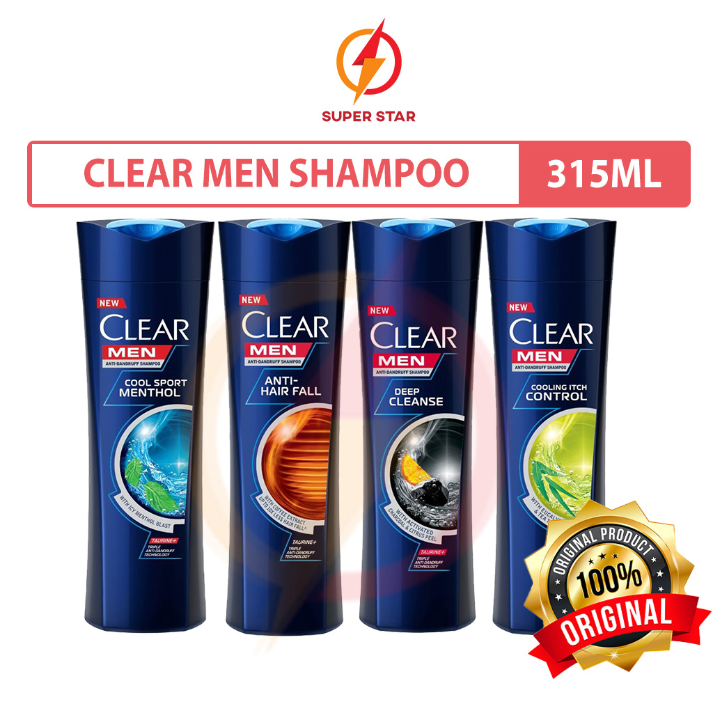 Clear Men Anti-Dandruff Shampoo 315ml (Anti Hair Fall/ Anti Dandruff ...