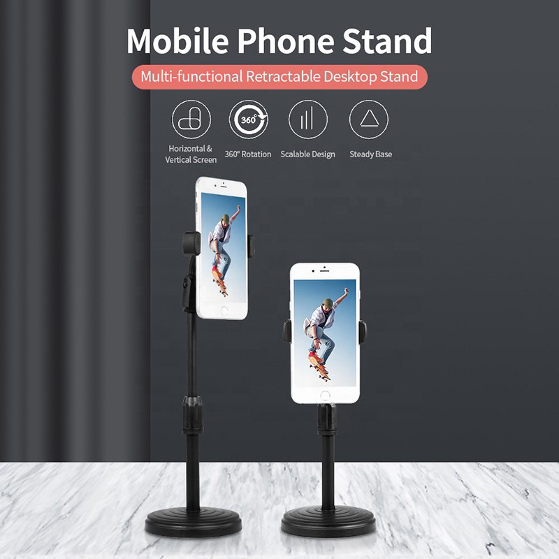 Phone Stand Holder Mini Table Kaki Fon Klip Meja Live Streaming Video ...