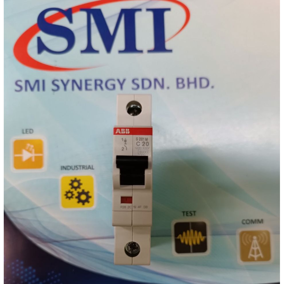ABB S201M-C20 Miniature Circuit Breaker - 1P - C - 20 A | Shopee Malaysia