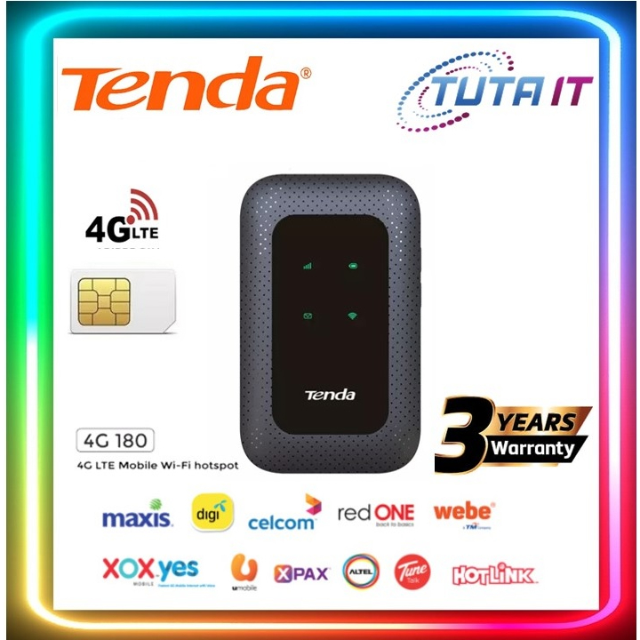 Tenda 4G180 150Mbps Pocket Mobile Wifi Hospot | Shopee Malaysia