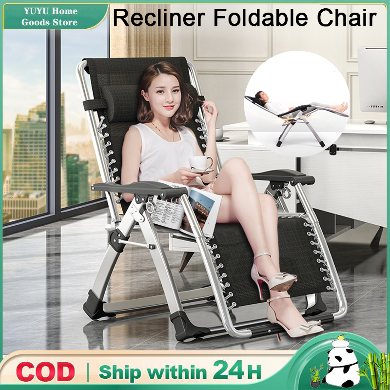 Foldable Lazy Chair Kerusi malas Kerusi lipat Adjustable Reclining ...