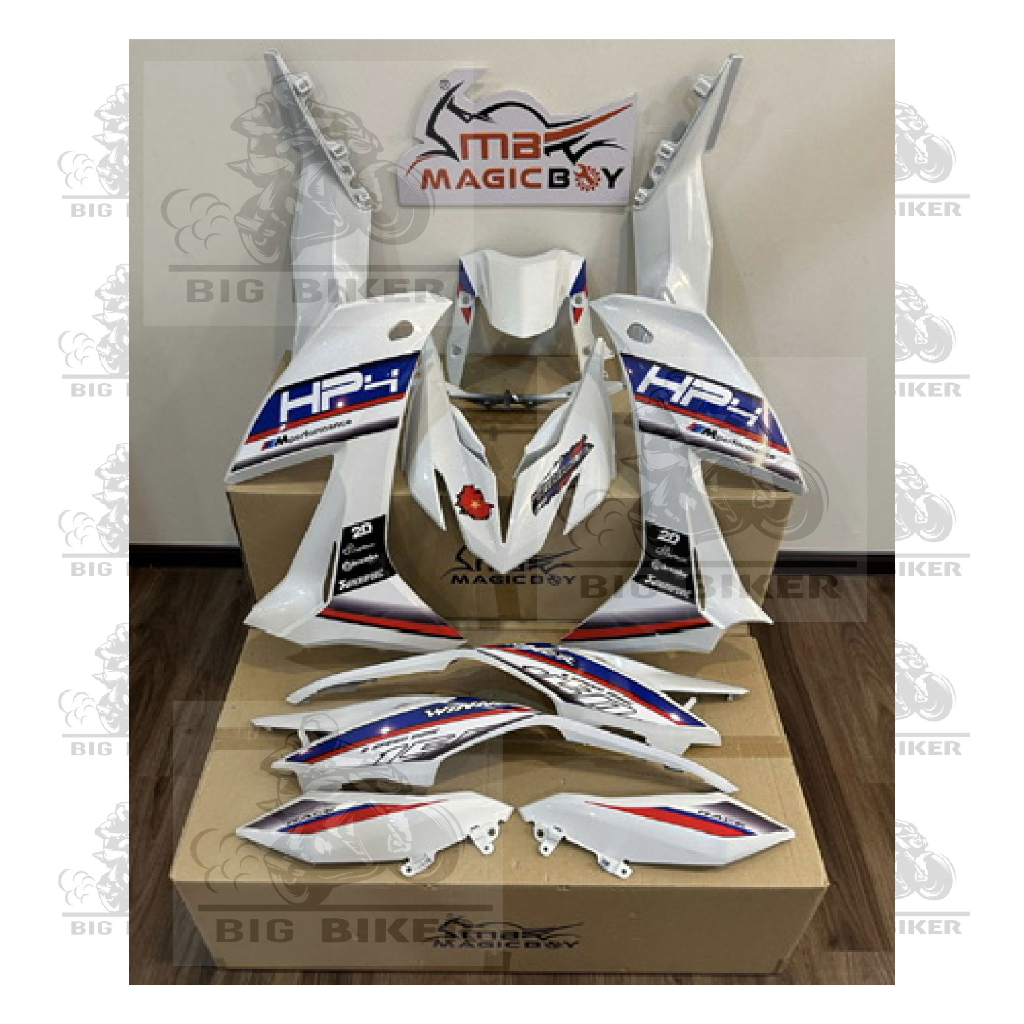BIG BIKER BODY COVER SET RSX150 WINNER STRIPE EX THAI RAINBOW BATMAN ...