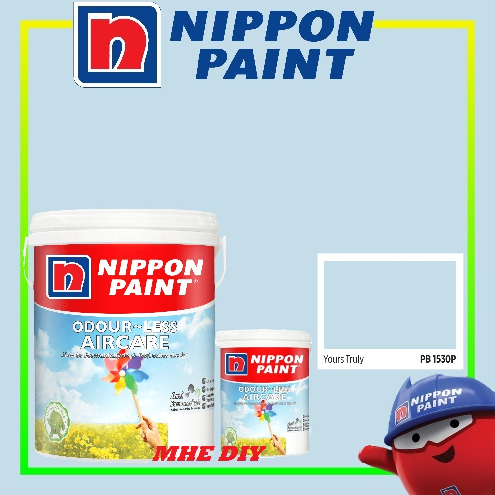 NIPPON PAINT 1L PB 1530 P YOURS TRULY Interior Smooth Sheen / Matt Finish Paint Cat Dinding ...
