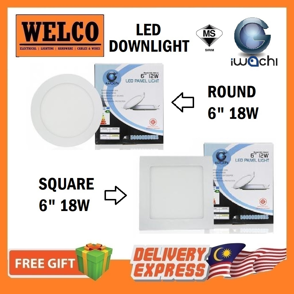 IWACHI 6" 18W LED DOWNLIGHT 18W [240V] SUPER SUPER HIGH QUALITY AND ...
