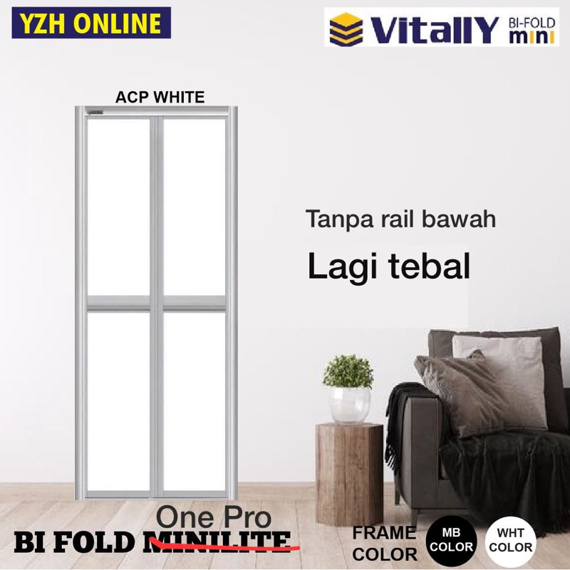 Vitally Trackless Bifold Door / Bi Fold One Air / Pintu lipat tanpa ...