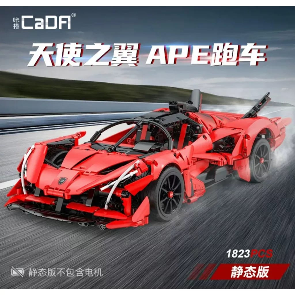 CADA : APE SUPER RACING CAR SCALE 1:10 BUILDING BLOCK (C63005) | Shopee ...