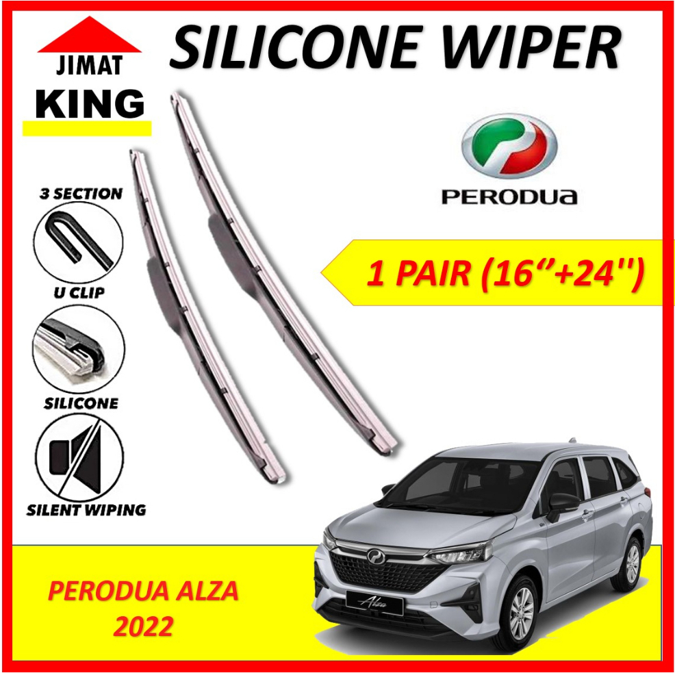 Silicone Car Wiper Windshied For PERODUA ALZA 2022 Wiper Kereta Bundle ...