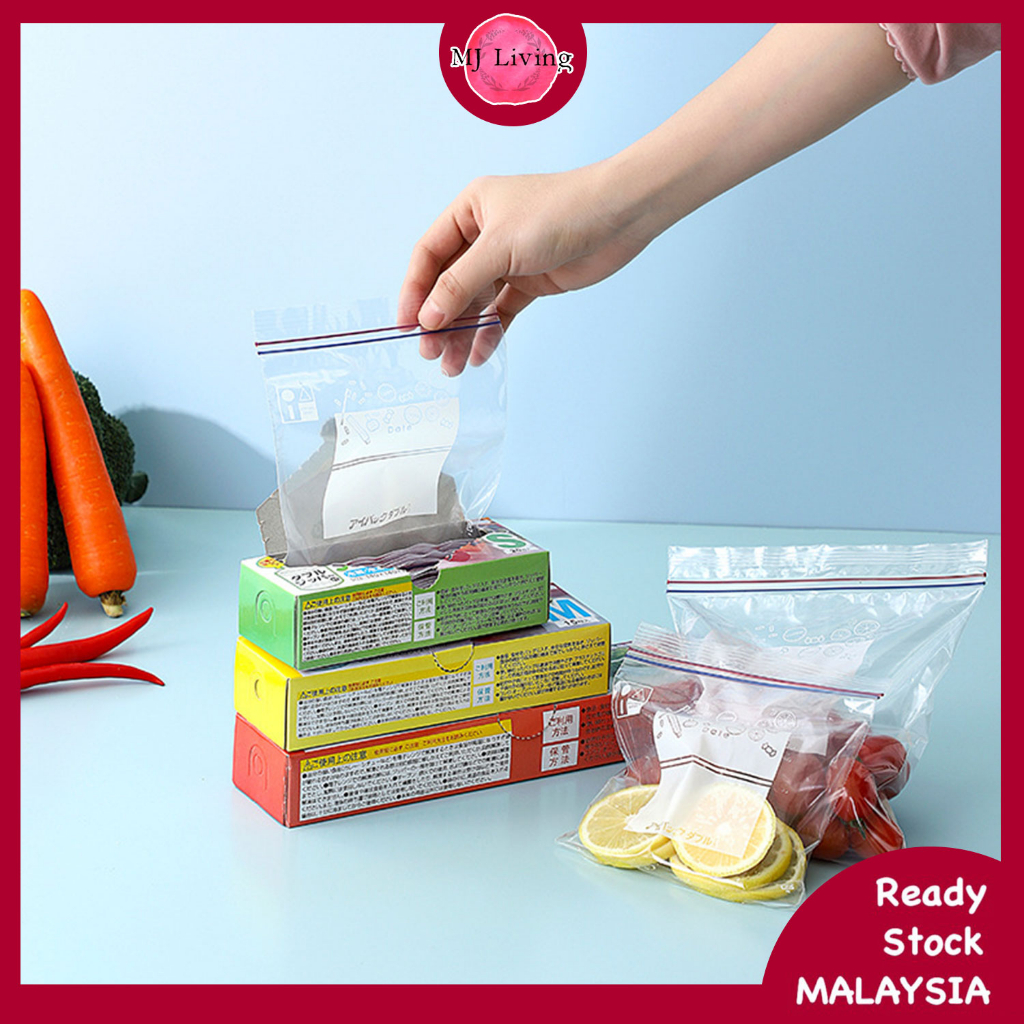 Food Freezer Zip Lock Food Bag Transparent Resealable Storage Zipper ...