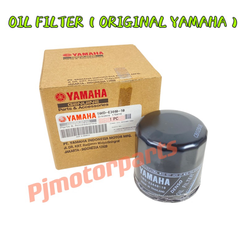 ( 100% ORIGINAL YAMAHA ) R25 R1 R6 MT09 MT07 XJ6 - OIL FILTER / MINYAK ...