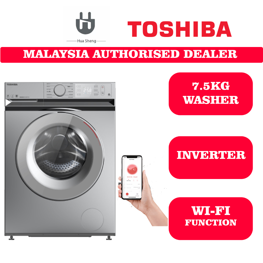Toshiba WIFI Origin Inverter Front Load Washer TW-BL85A2M(SS)/ TW-BL95A4M(SS)/ TW-BL105A4M(SS ...