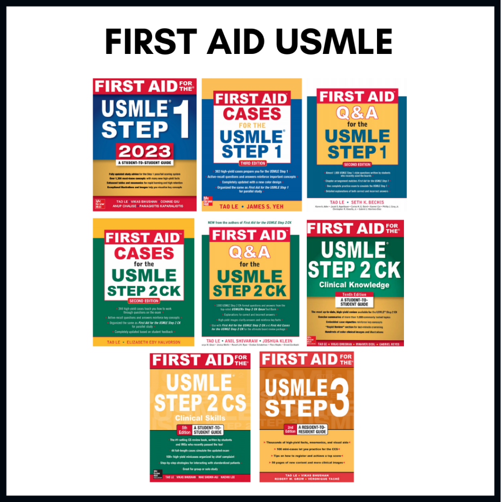 FIRST AID USMLE 2022 _ STEP 1, STEP 2 CS, STEP 2 CK, STEP 3 | Shopee ...