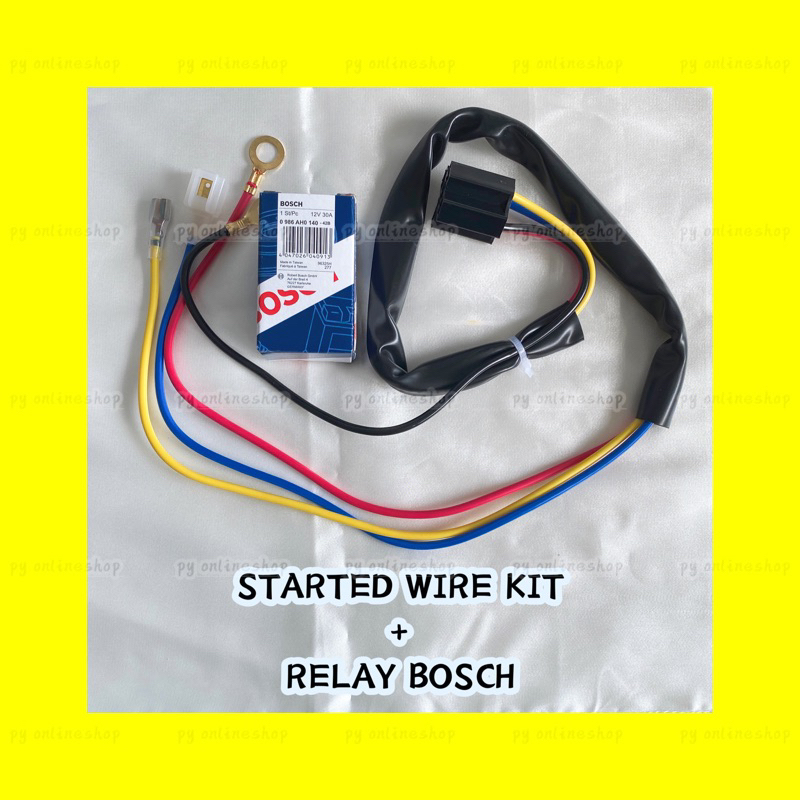 STARTER WIRE KIT UNIVERSAL WITH RELAY BOSCH 12V | Shopee Malaysia