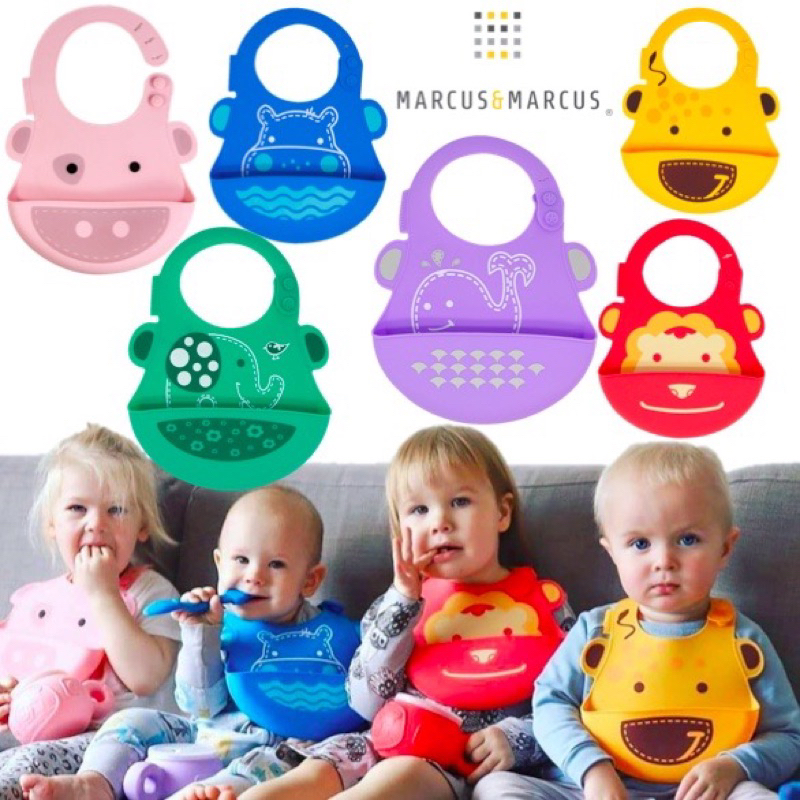 Marcus & Marcus Silicone Baby Bib Ultra-Soft & Light-weight bib Lembut ...