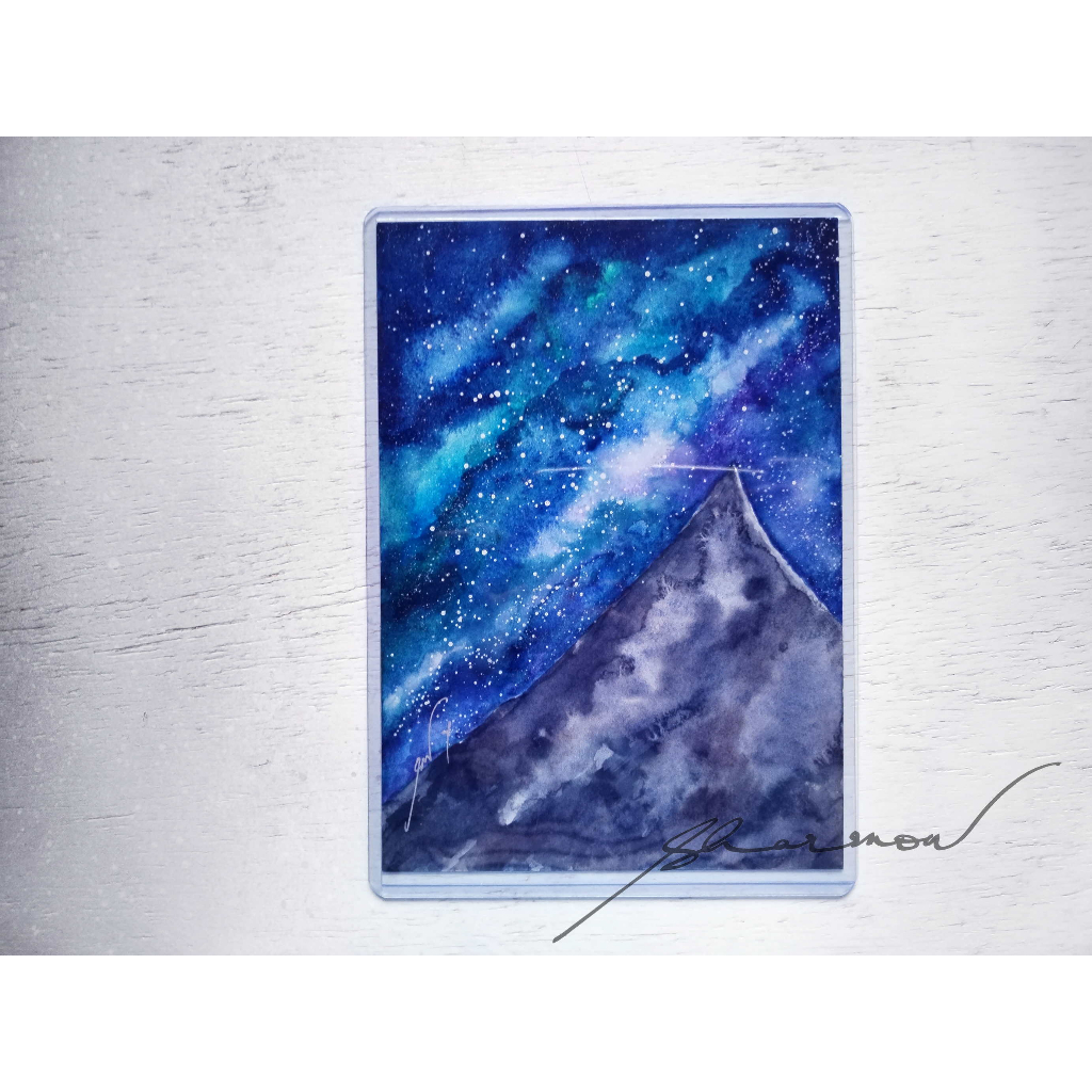Original Watercolour Art : Mount Kinabalu Milky Way | Shopee Malaysia