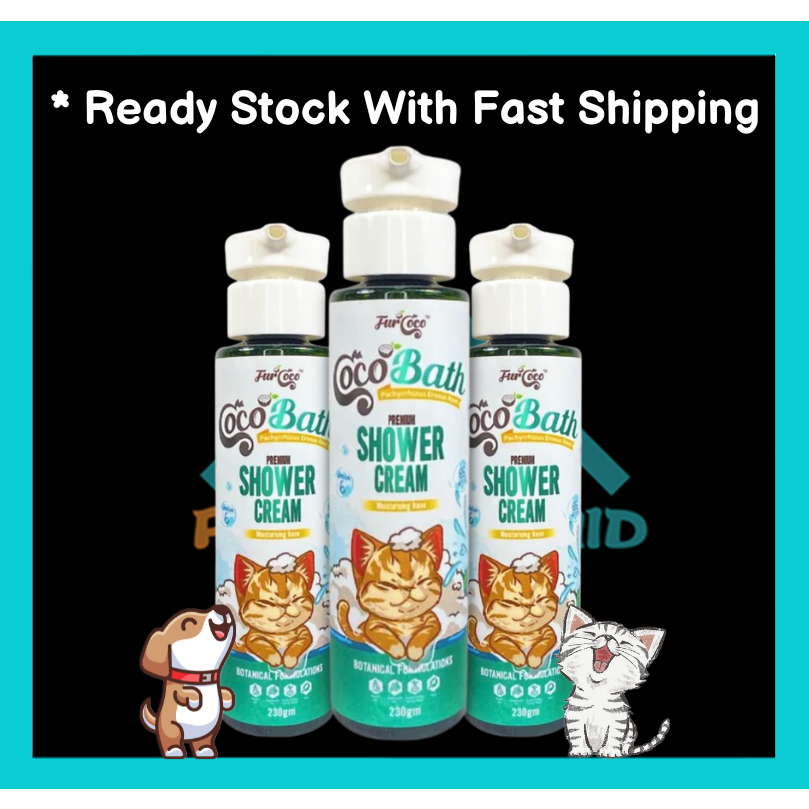 Furcoco Coco Bath Shower Cream 230g / 360g Pet Shampoo for Cat Dog ...