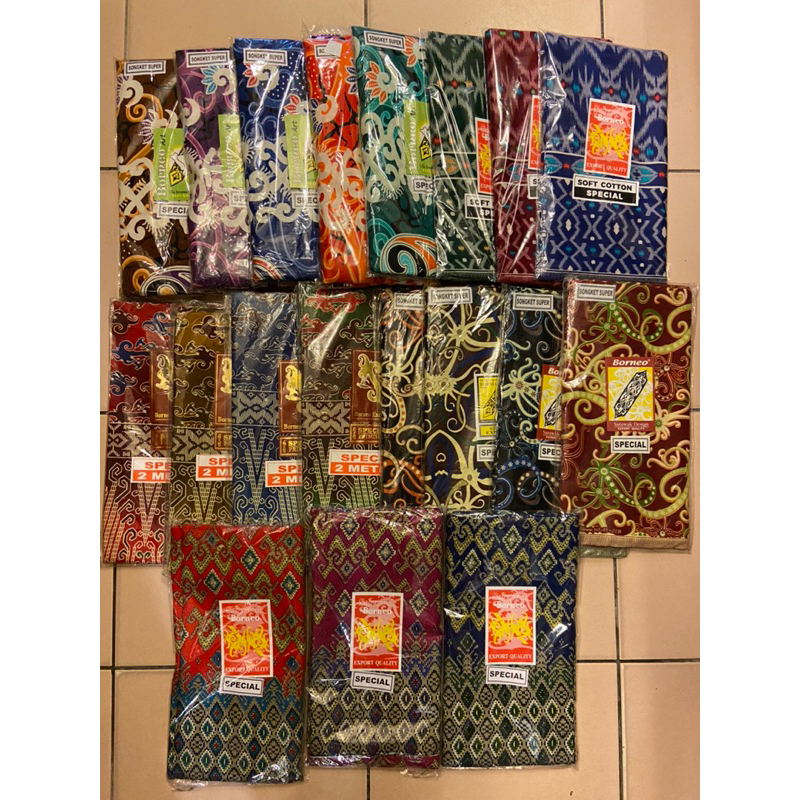 Ssj04 Beautiful Sarong Kain Lepas Awesome Sarawak Traditional motif ...