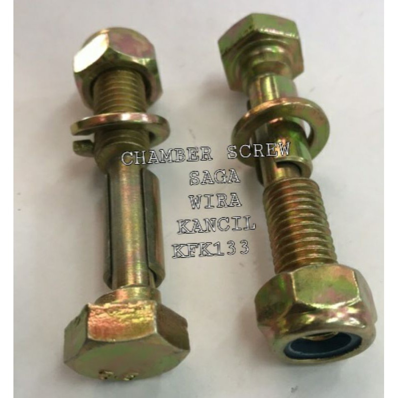 2PC CHAMBER SCREW WITH NUT SAGA WIRA KANCIL MYVI KENARI | Shopee Malaysia