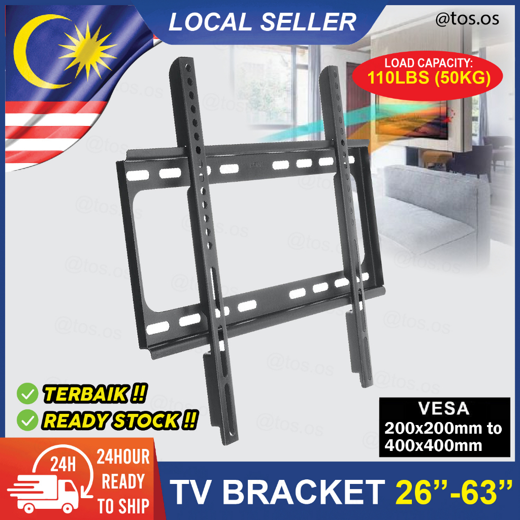 26"-63" TV Wall Mount TV Bracket Flat Panel Compatible LCD LED PDP ...