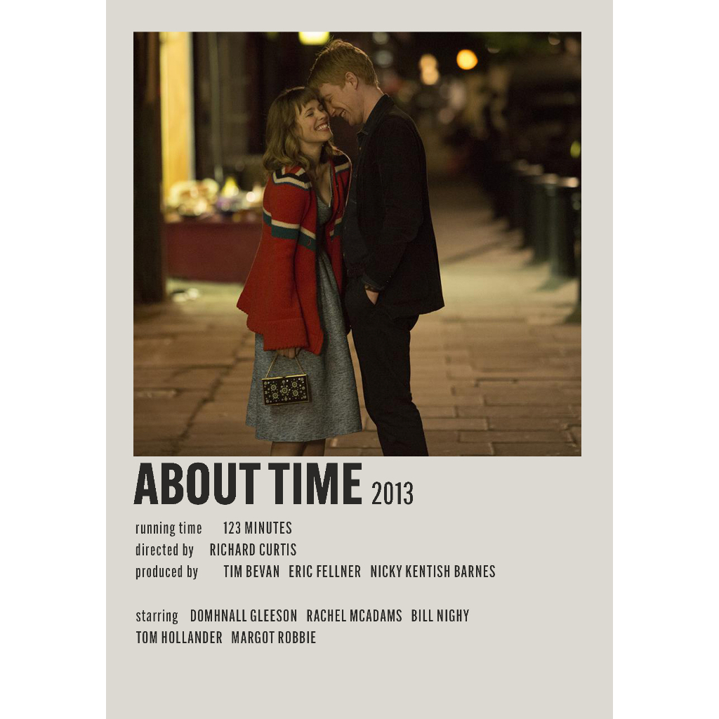 【READY STOCK】Poster Movie ABOUT TIME for room/wall/gift/barber | Shopee ...