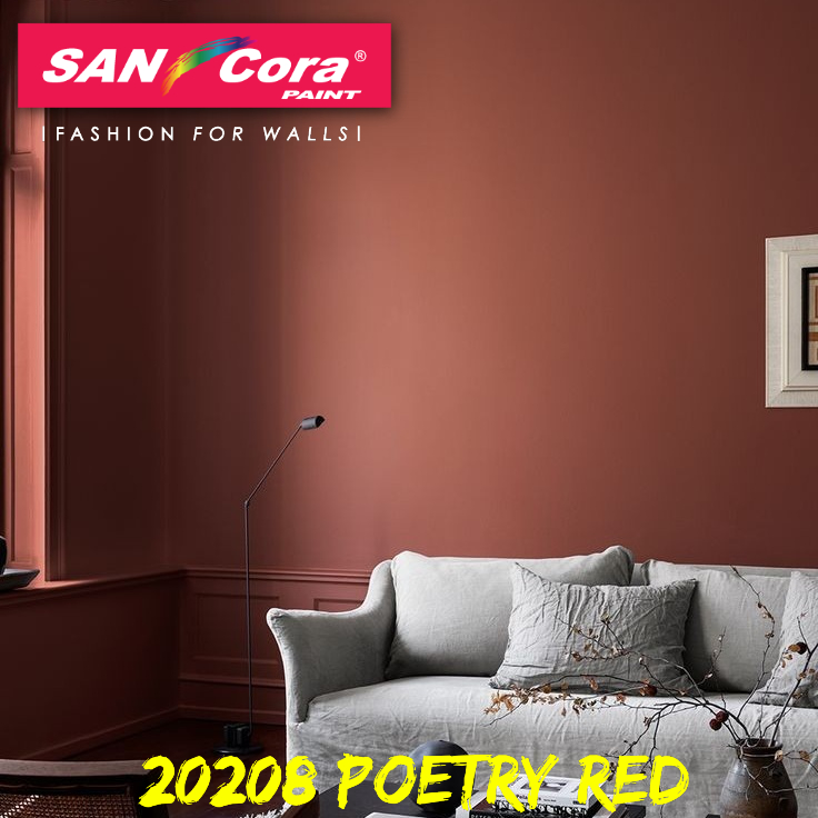 SINAR SANCORA 20208 POETRY RED 5 LITER I EMULSION Interior Exterior ...