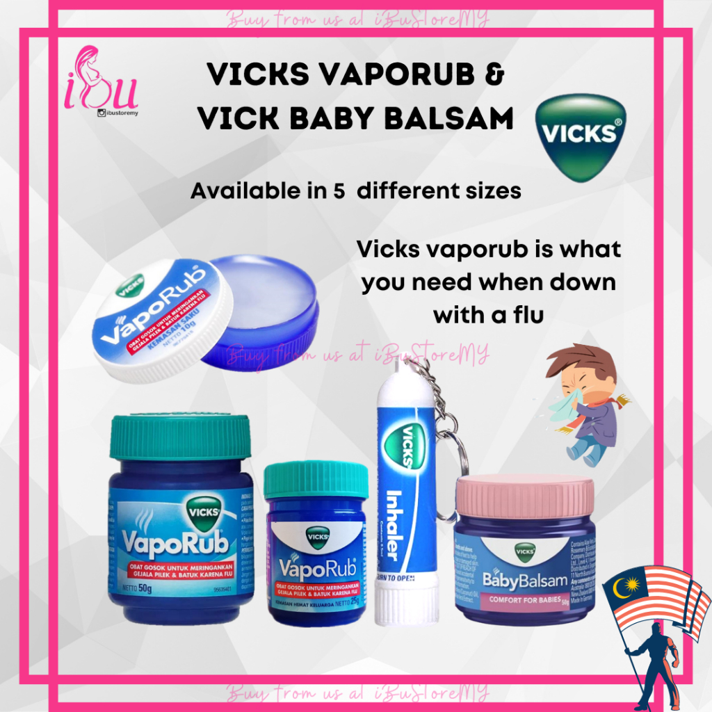 Vicks Vaporub Baby Balsem 10g 25g 50g Vicks Inhaler Vicks Baby | Shopee ...