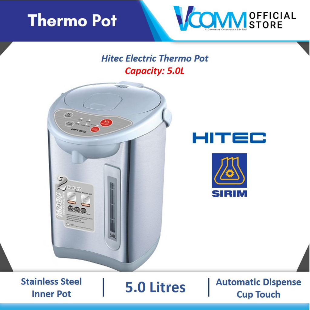 HITEC Electric Thermo Pot with Stainless Steel Inner Pot (5L)HTP-5001 ...