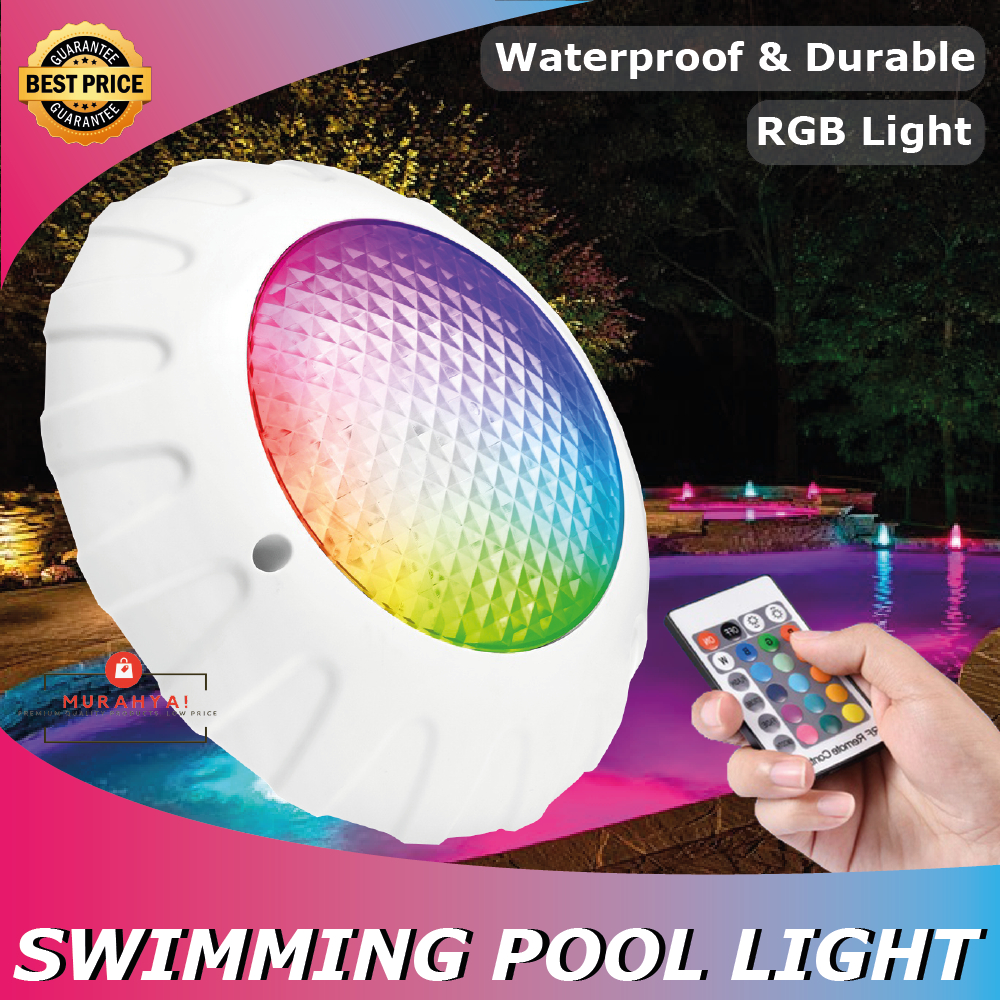 Swimming Pool Light LED RGB Color Changing DC12V IP68 Waterproof Pond Light with Remote ...
