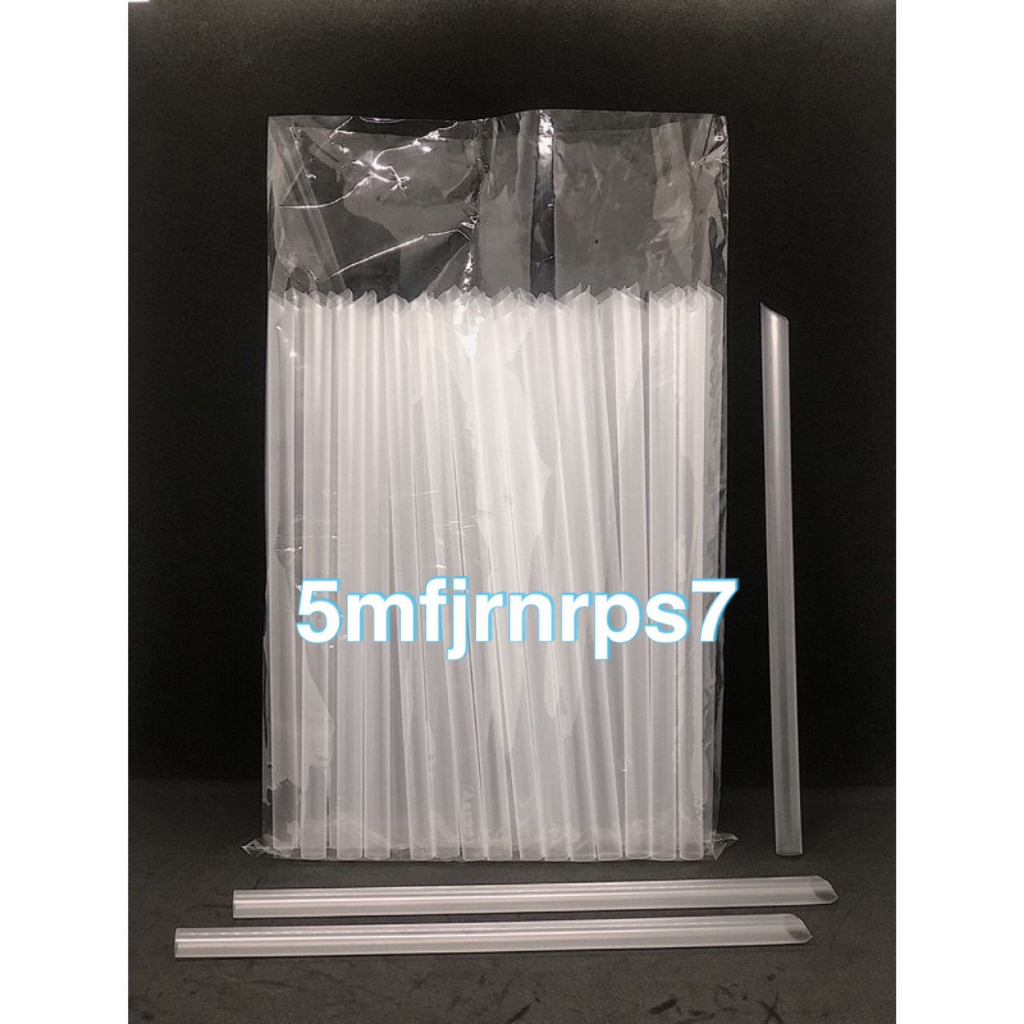 10” Giant Straw Sharp End (200 pcs /500 pcs) Transparent / Long Giant ...