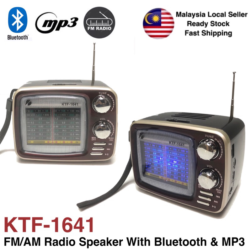 8Band FM Radio With BT & USB/TF Music Player Ready Stock | Shopee Malaysia