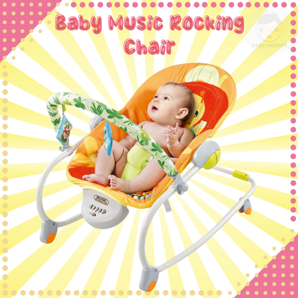 BABYHEROES Baby Rocker Bouncer Baby Vibrating Music Bouncer Baby ...