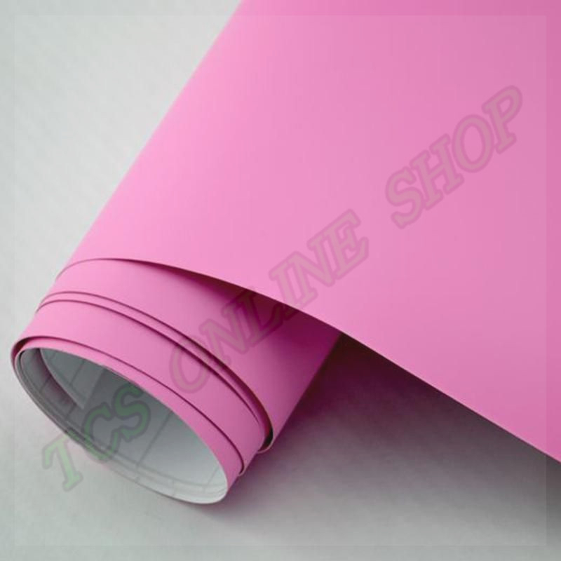 30x150cm PINK MATTE Vinyl Wrap Film Car Sticker Decal Sheet Bubble Free ...