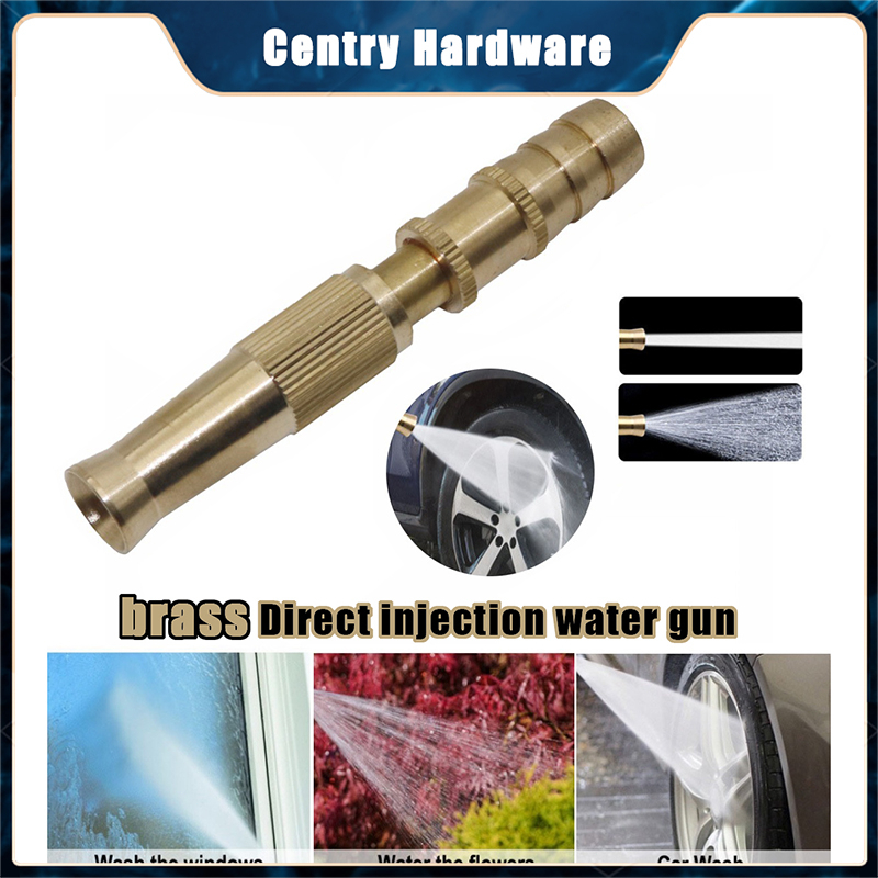 Adjustable High Pressure Spray Brass Nozzle Water Gun Direct Spray ...