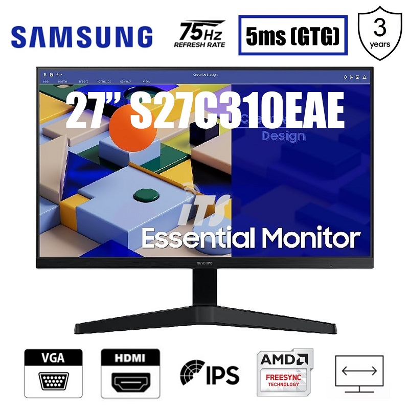 Samsung 27" S27C310EAE 75Hz / 27" S27D300GAE 100Hz 5ms IPS Essential ...