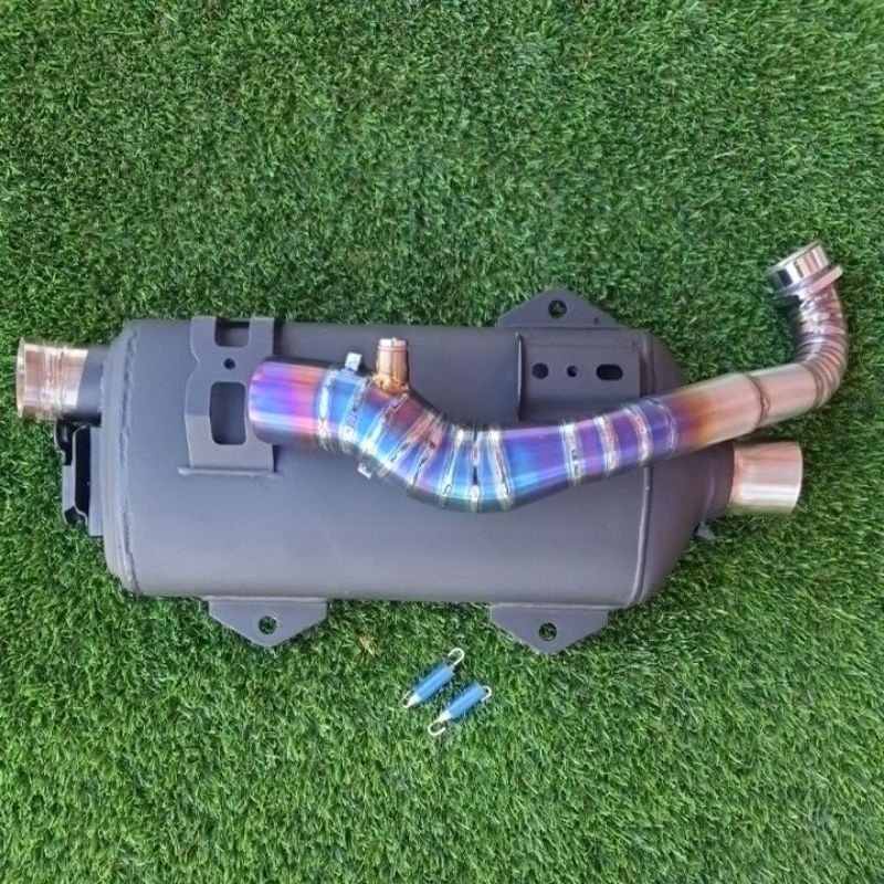 Ekzos Yamaha XMAX Manifold S titanium by Rudiey Performance | Shopee ...