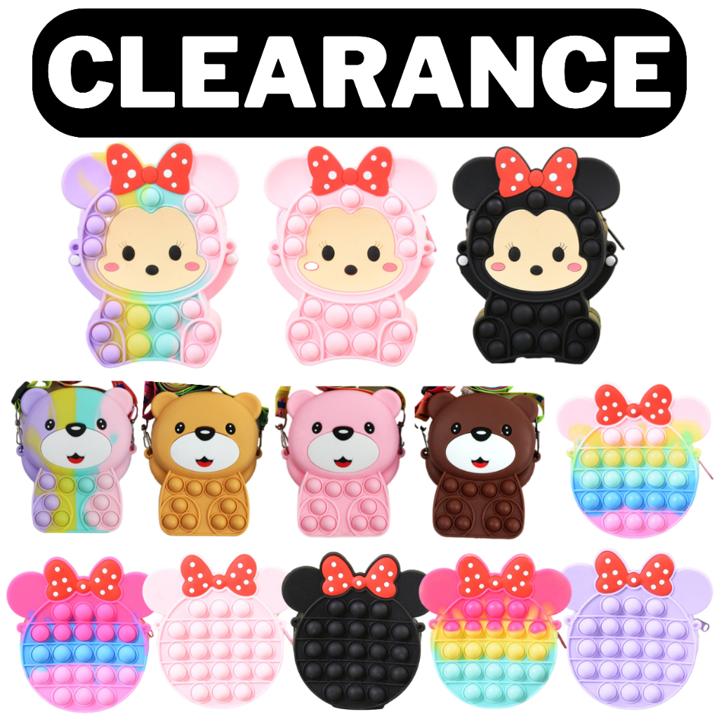 (Clearance) POP IT Backpack Fidget Toy Boys Girls Bookbag Rainbow ...