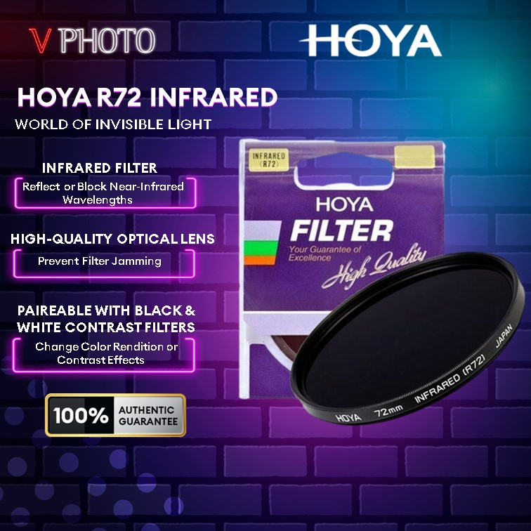 HOYA R72 INFRARED FILTER IN SQ CASE | Shopee Malaysia