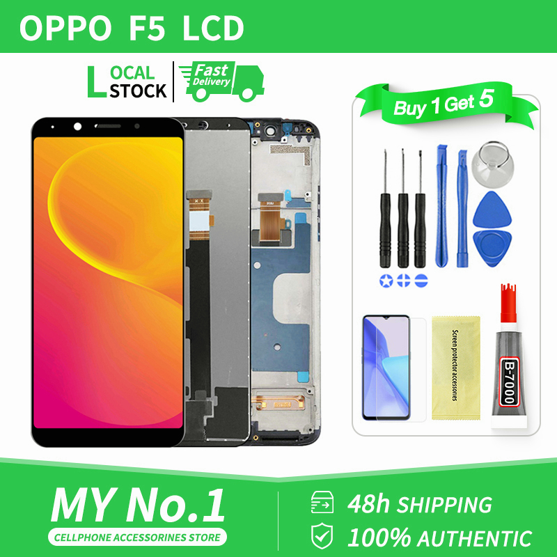 Original LCD with Frame for OPPO F5 CPH1723 LCD Display Screen + Touch ...