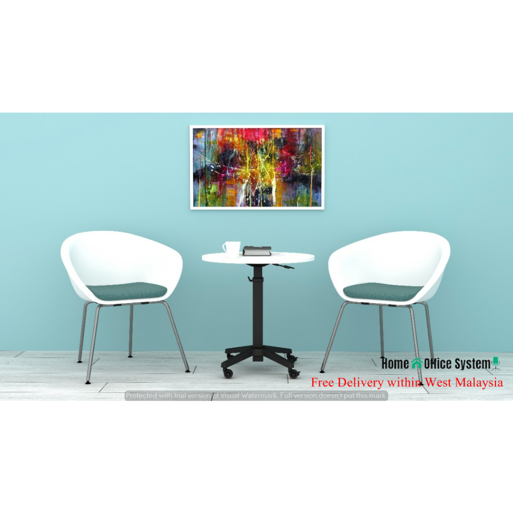 Round Shape Sit Stand Adjustable Table / Height Adjustable Standing ...