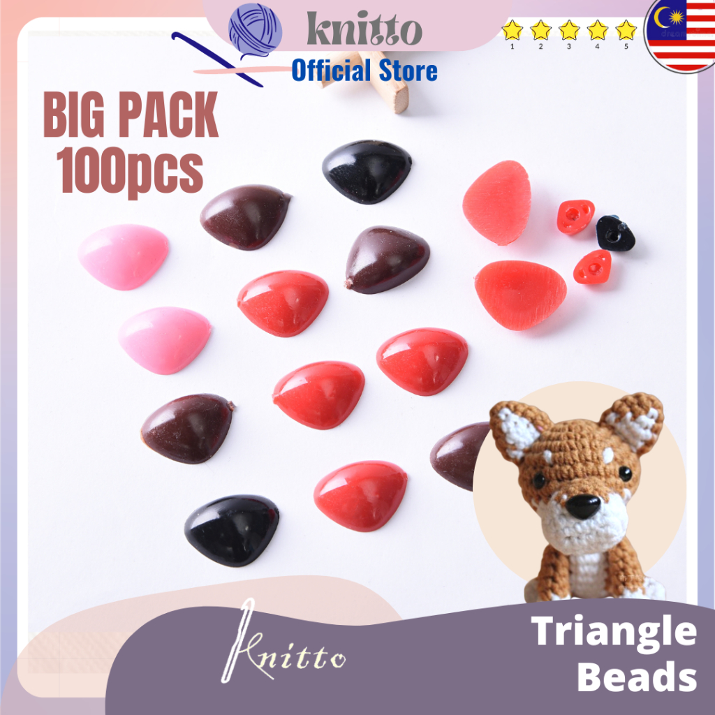 Amigurumi Triangle Nose Beads Handmade DIY Nose Crochet Accessories ...