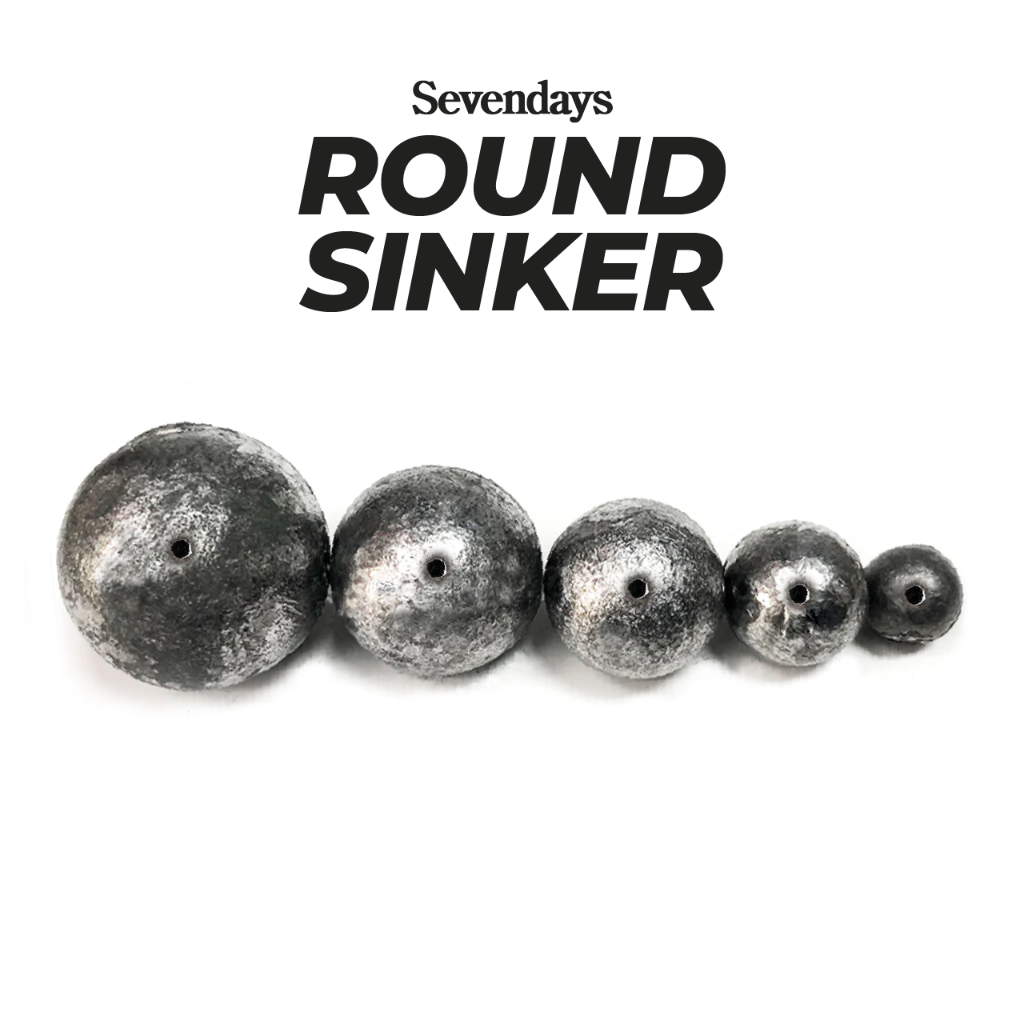 [10pcs] Round Sinker 1g-15g Fishing Pancing Batu Ladung Bulat Timah Sea ...