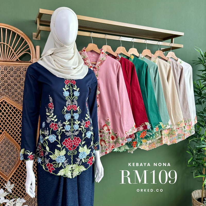 KEBAYA NONA BY BUTIK ORKED.CO | Shopee Malaysia