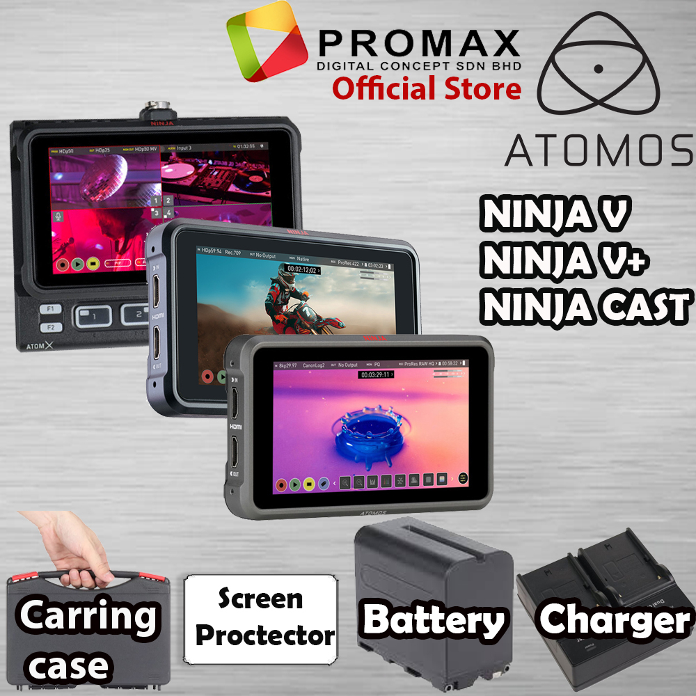 READY STOCK!! Atomos Ninja V 5" / Ninja v+ Ninja cast 4K / 8K Recording Monitor Atomos AtomX ...