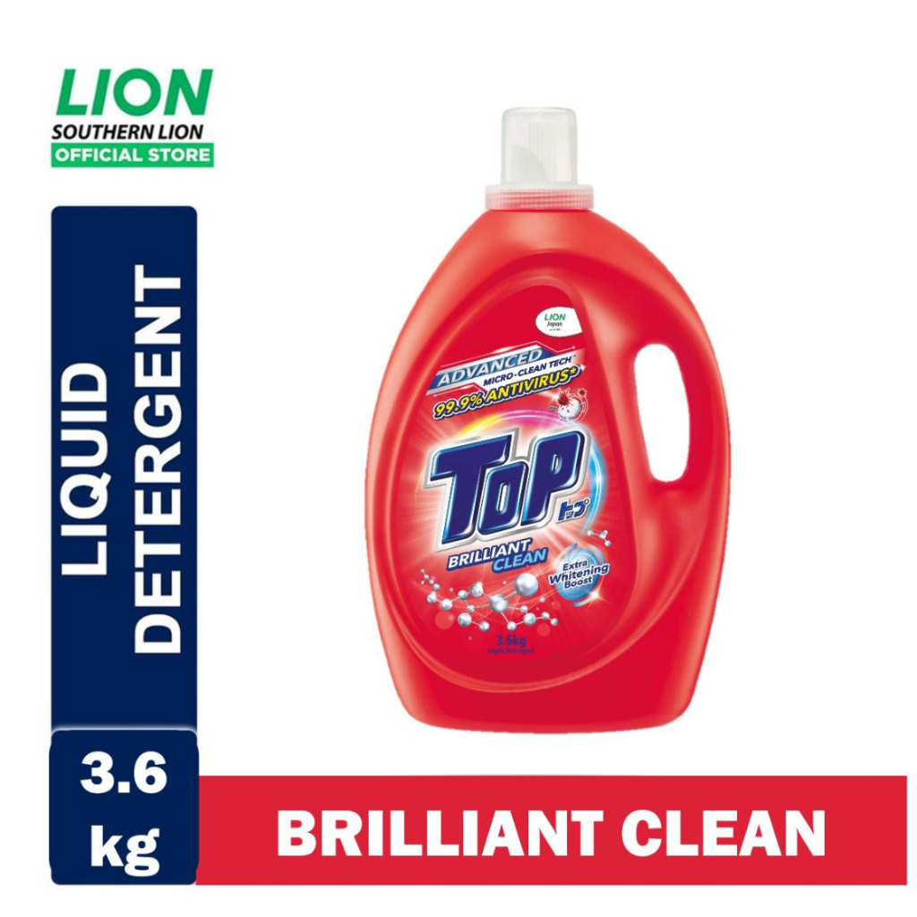 Top Liquid Detergent Brilliant Clean (Red) 3.6KG | Shopee Malaysia