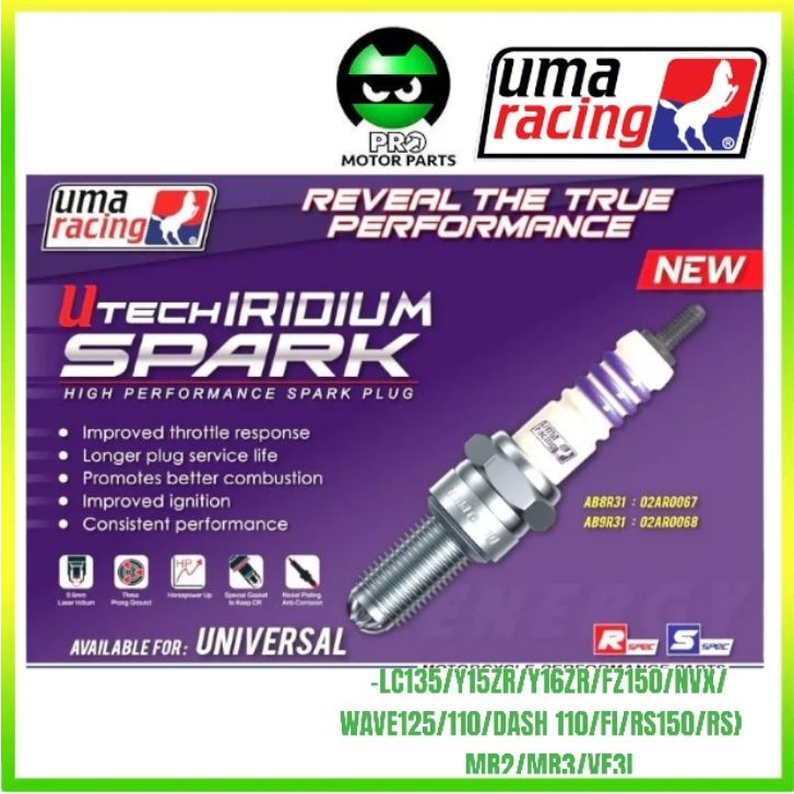 UMA RACING RACING UTRCH IRIDIUM SPARK PLUG RAICNG PLUG IRIDIUM PLUG ...