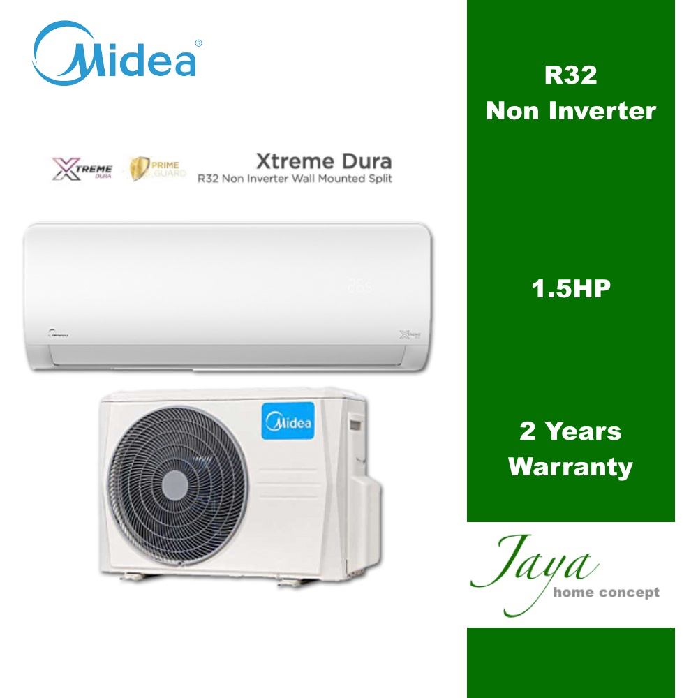 Midea 1.0HP R32 Xtreme Dura Non Inverter Air Conditioner MSGD-09CRN8 | Shopee Malaysia
