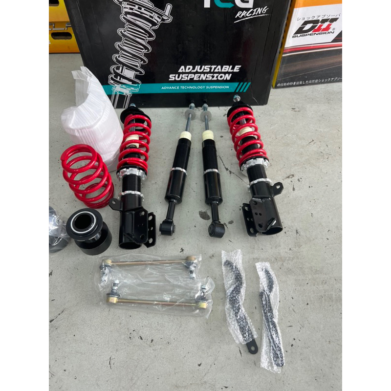Honda City GD 02-07 TEG RACING Adjustable Suspension Set Hi Low Body ...
