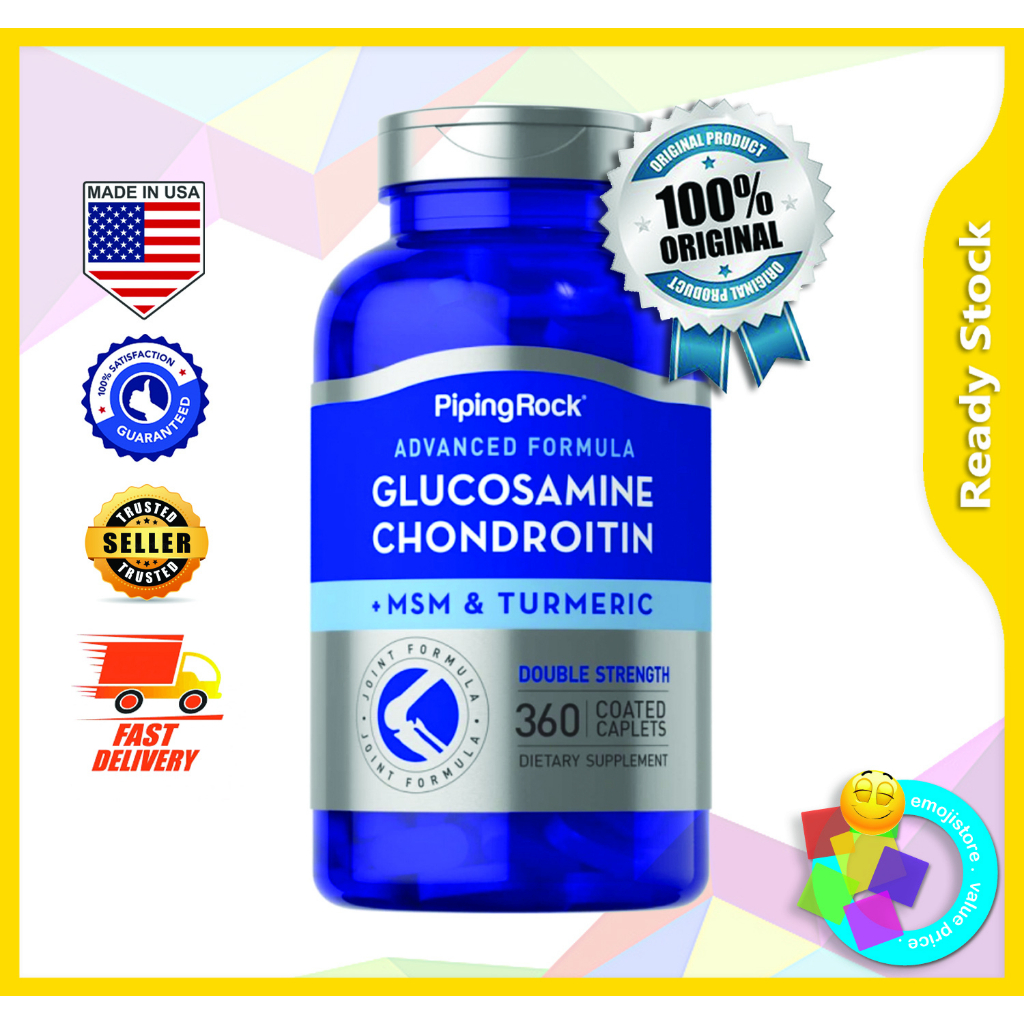 Advanced Double Strength Glucosamine Chondroitin MSM Plus Turmeric ...