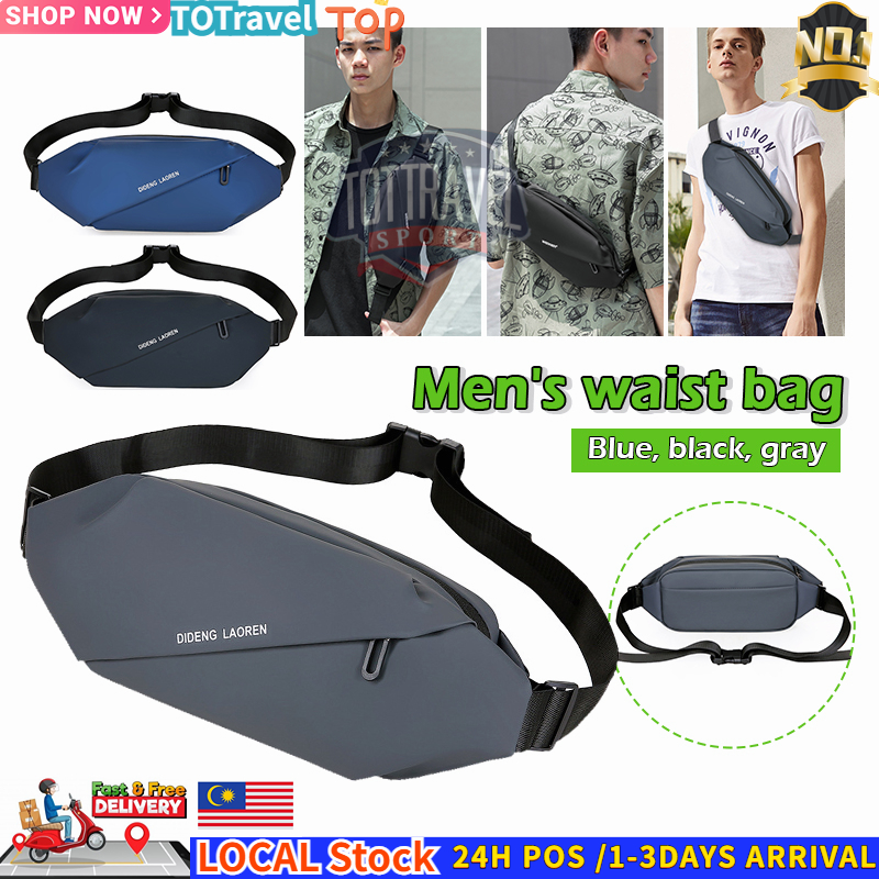 【Ready Stock】Crossbody Bag Men Waist Bag Beg Pinggang Lelaki Porch Bag ...